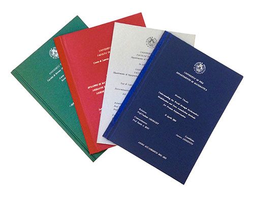 Copertine tesi di laurea | Tosingraf