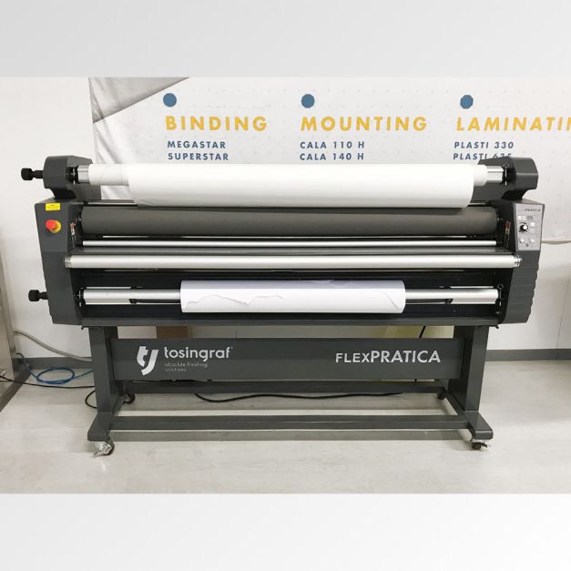 FlexPRATICA - Calandra con rullo superiore riscaldato 120° e roll-to ...